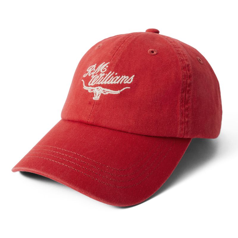 R.M.Williams Script Longhorn Cap - Red – William Powell