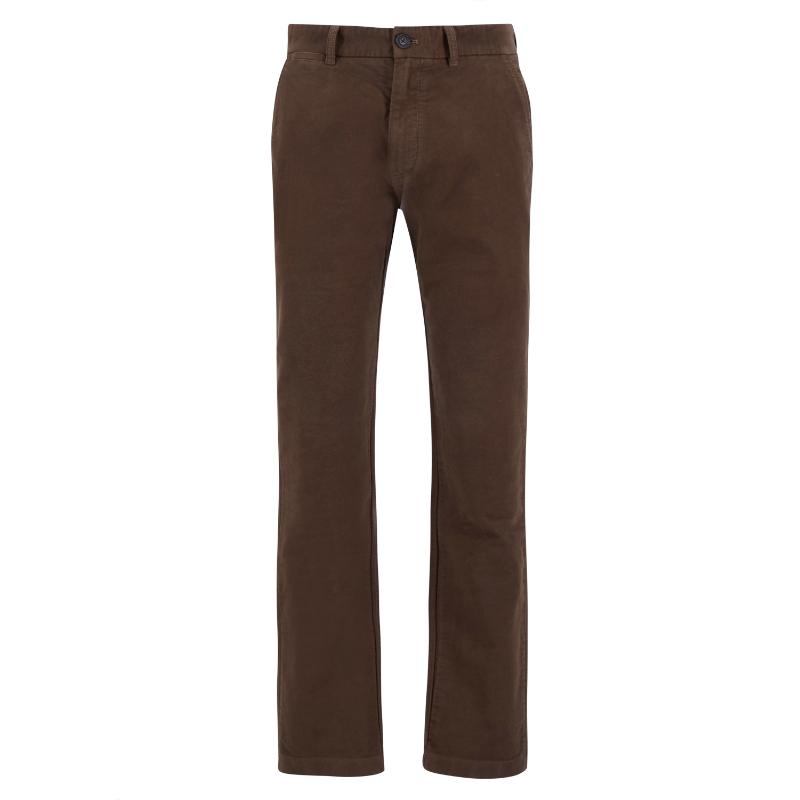 Barbour Moleskin Tailored Fit Mens Trousers - Dark Sand – William Powell