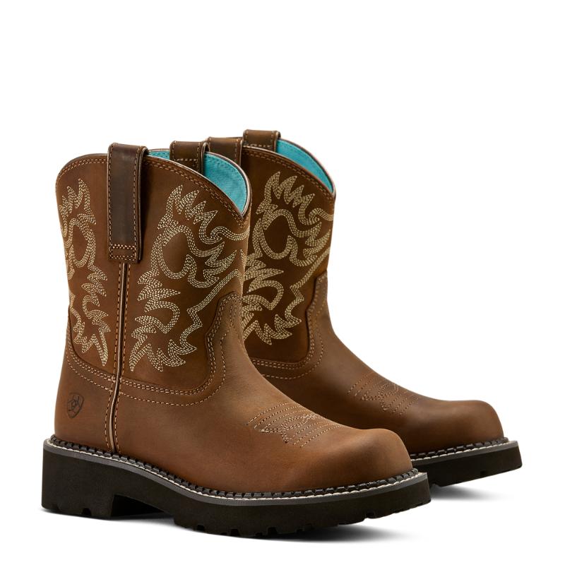 Ariat Fatbaby® Ladies Western Short Boot - Sassy Brown – William Powell