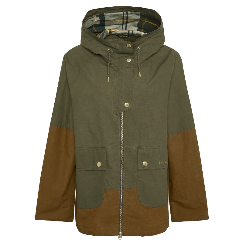 Barbour Hayley Ladies Showerproof Jacket - Dusky Green/Breen/Ancient T ...