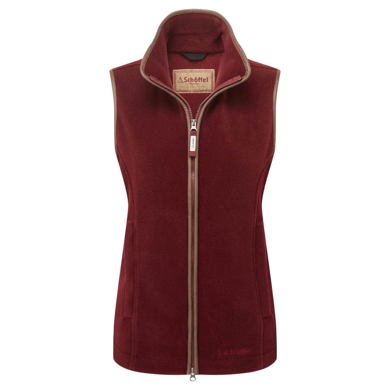 Schoffel Lyndon Ladies Fleece Gilet - Claret – William Powell