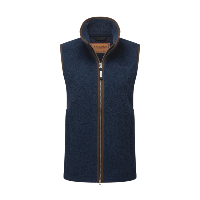 Schoffel Lyndon Retro Ladies Fleece Gilet - True Navy – William Powell