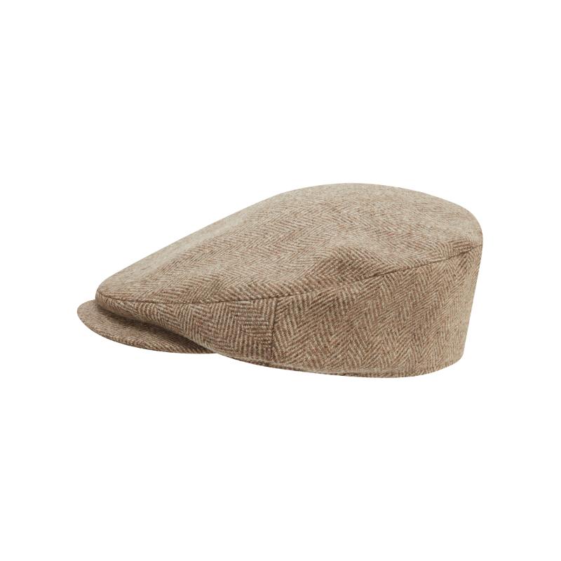Schoffel Ptarmigan Countryman Mens Tweed Flat Cap - Cobblestone Herrin ...
