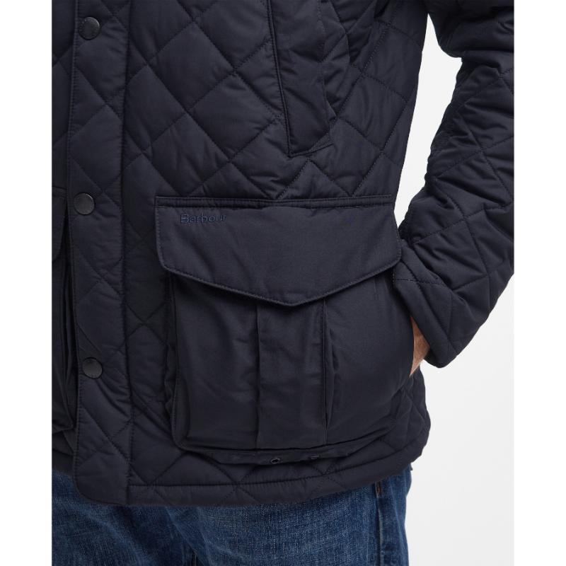 Barbour Devon Mens Quilted Jacket Navy