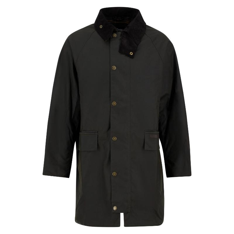 Barbour Country Mens Wax Mac Jacket - Olive – William Powell