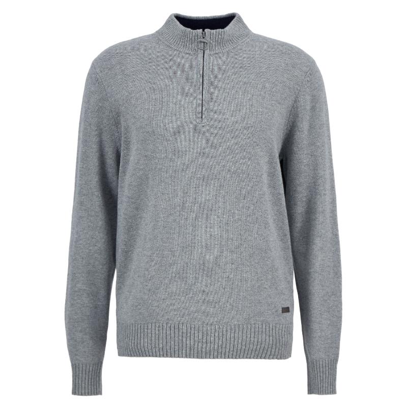 Barbour Kelson Knitted Mens 1/4 Zip Jumper - Grey Marl – William Powell