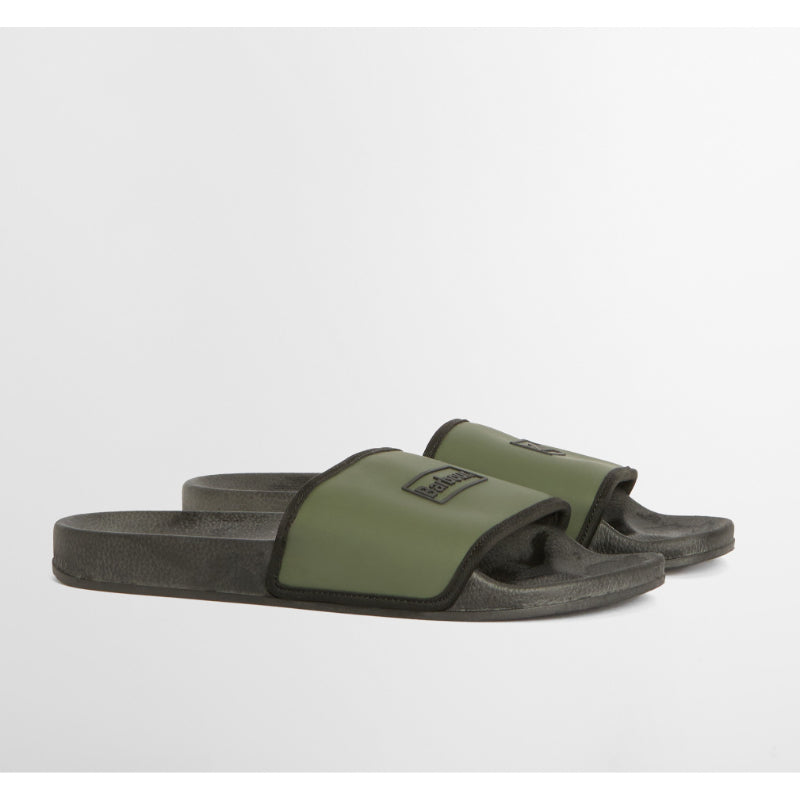 Barbour Cresswell Mens Slides - Uniform Green – William Powell