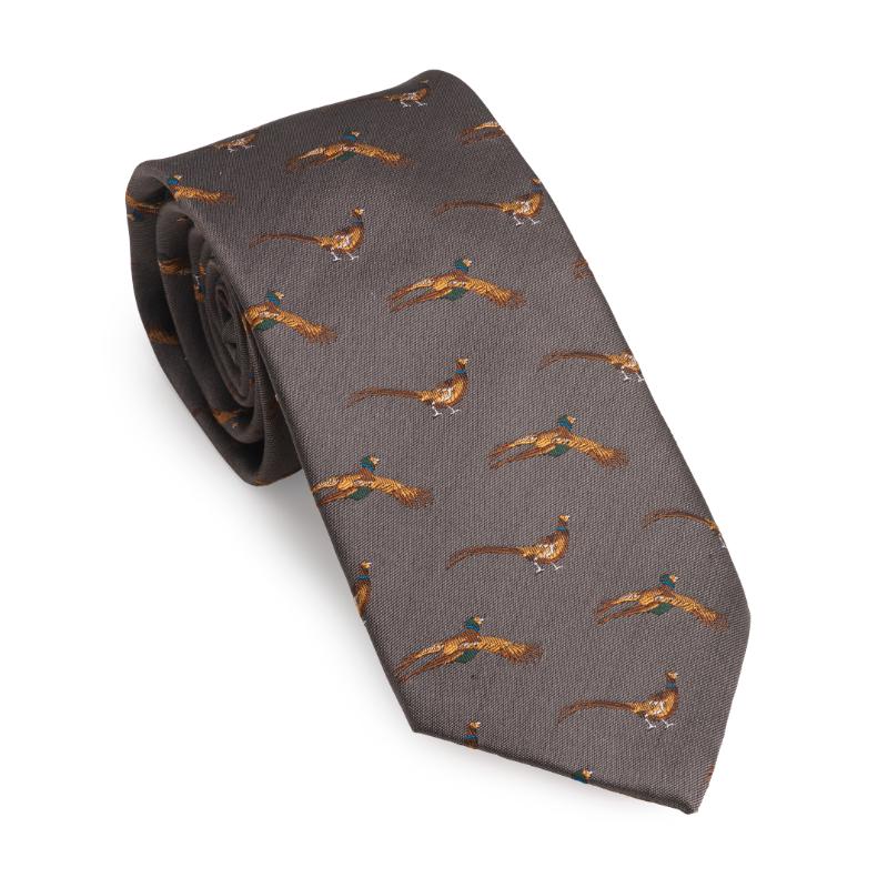 Laksen Pheasant Mens Tie - Biscuit – William Powell