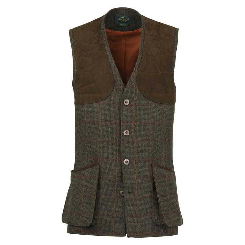 Laksen Leith Mens Tweed Shooting Vest - Hastings Tweed – William Powell